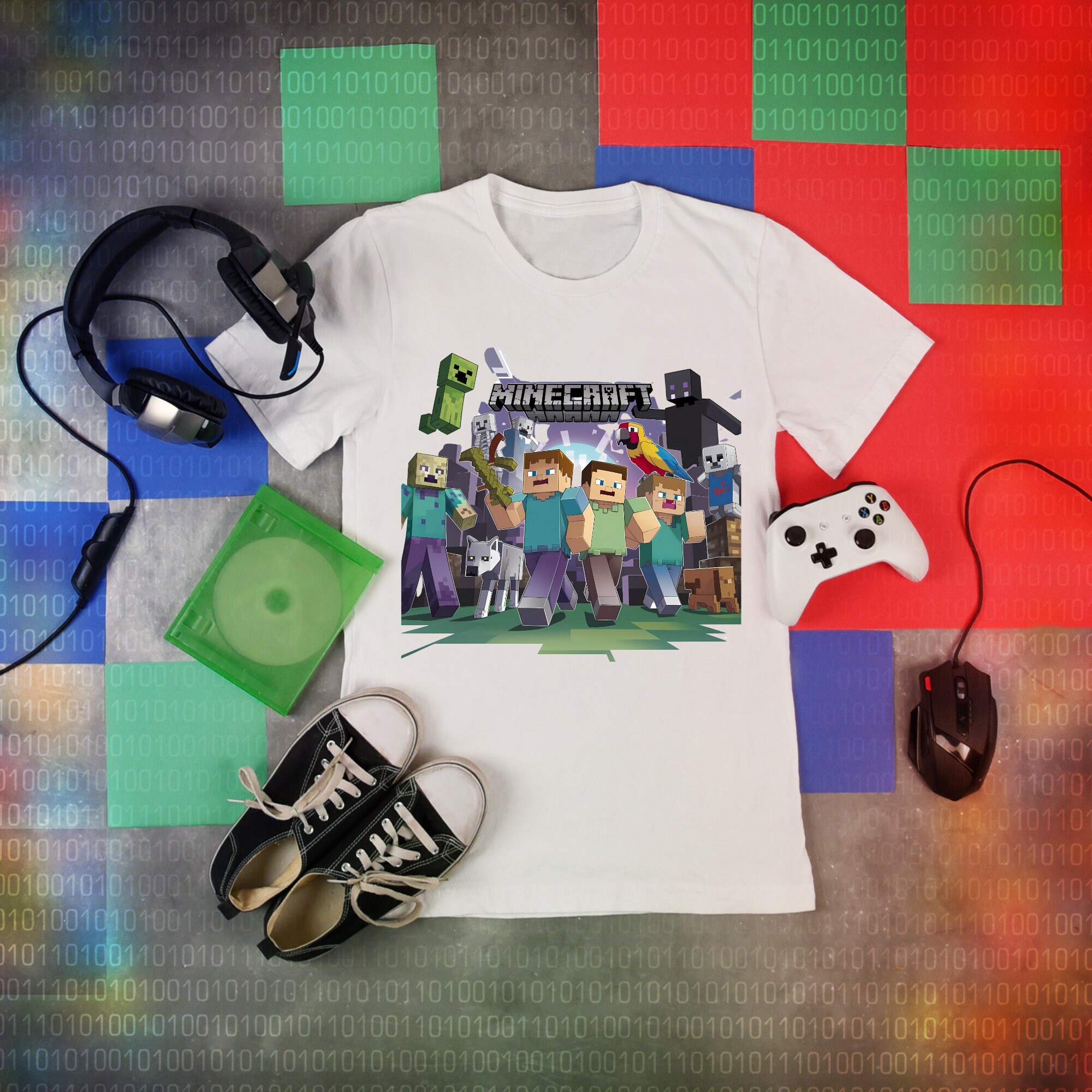 Video Game Minecraft T-shirt Png Design, Digital Download Printable ...