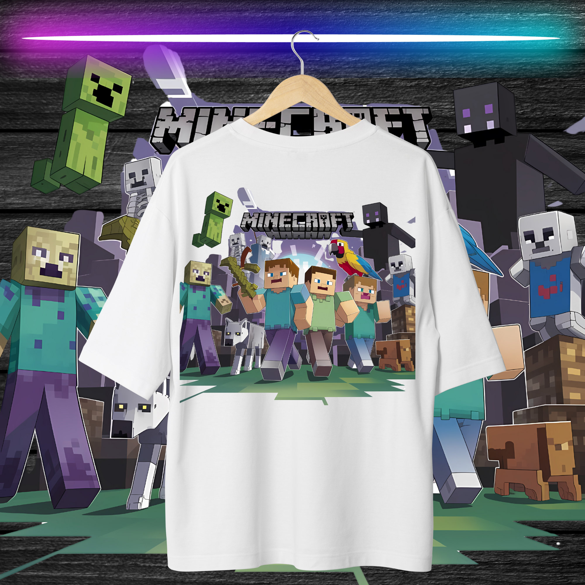 Video Game Minecraft T-shirt Png Design, Digital Download Printable ...