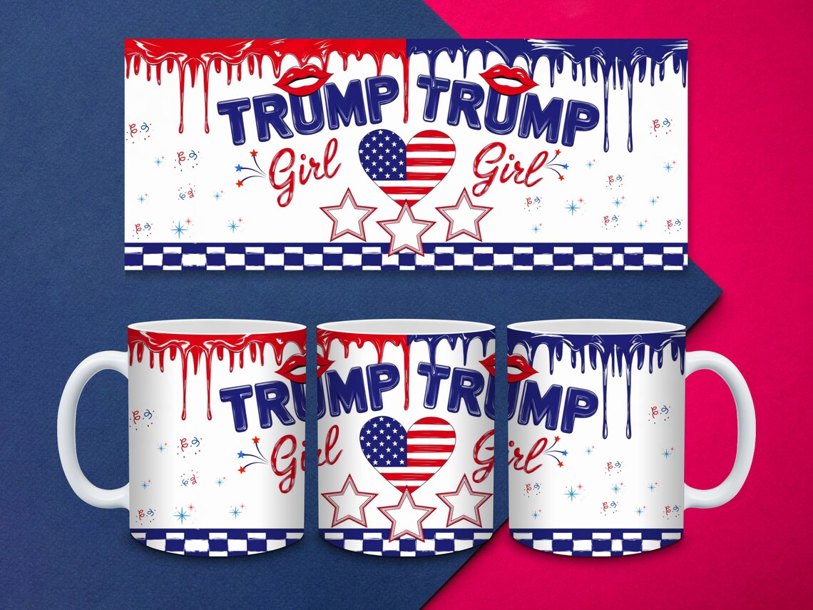 Trump Png, Trump Mug Wrap Png, Coffee Cup Sublimation Design, 11 Oz Mug ...