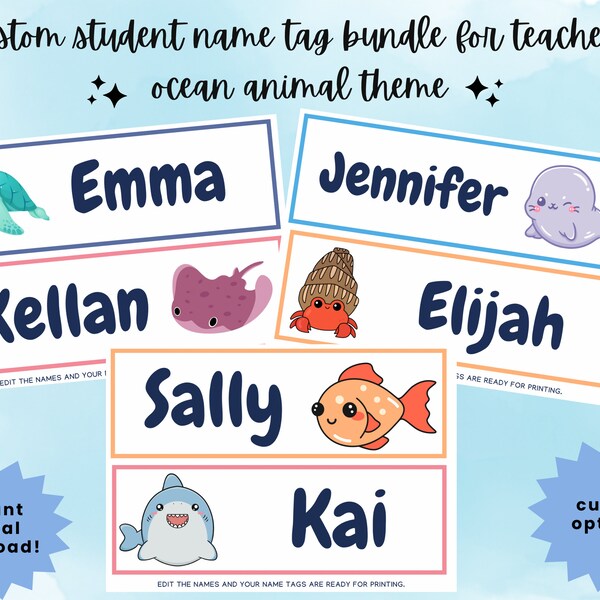 Ocean Animals - Etsy