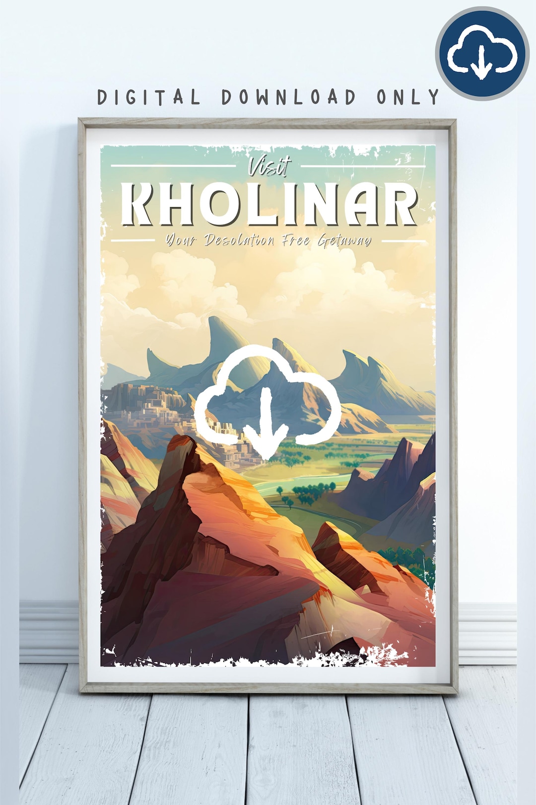Kholinar Travel Poster, Brandon Sanderson's Stormlight Archive / Cosmere, Printable 2:3 Aspect ...