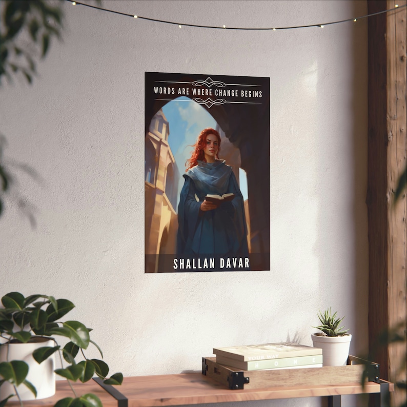 Shallan Davar Poster, Lightweaver, Kholinar, Brandon Sanderson's Stormlight Archive / Cosmere ...