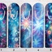 Lotus Flowers Nebula Metal Bookmark Set, Blossom Into Cosmic Reading ...