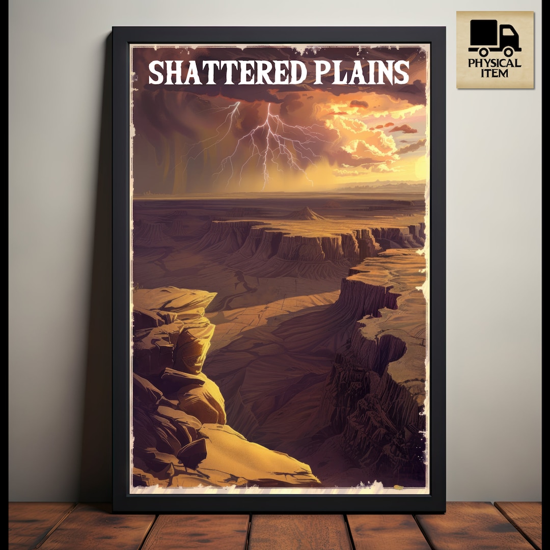 Shattered Plains Poster, Brandon Sanderson's Stormlight Archive ...