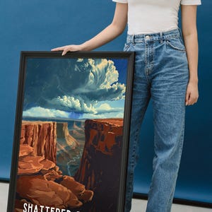 Shattered Plains National Park Poster, Matte Vertical Posters, Wall Art ...