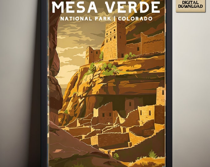 Mesa Verde National Park Travel Poster by Anderson Design Group ...