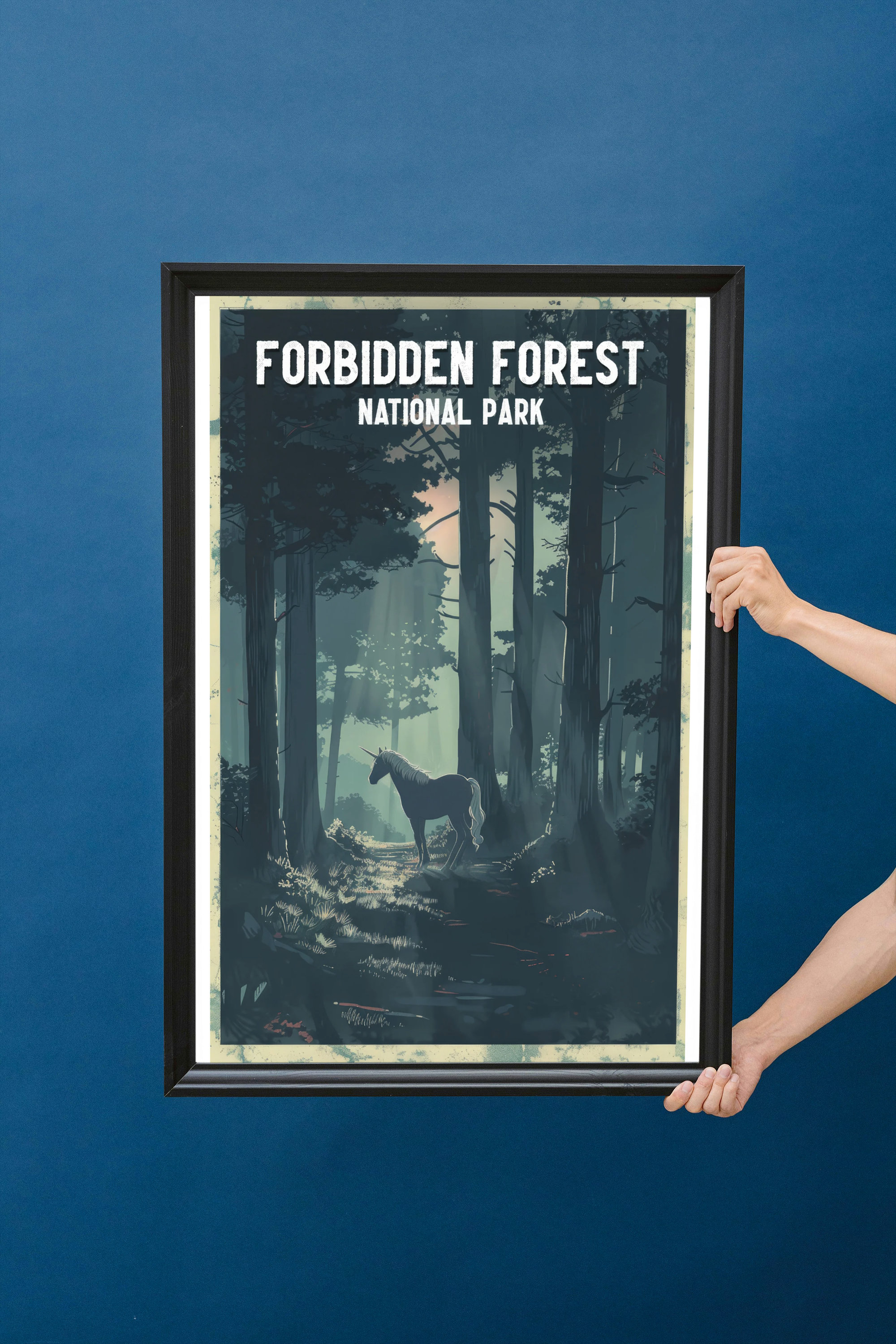 Forbidden Forest, National Park Wizard Poster, HP Inspired Poster ...
