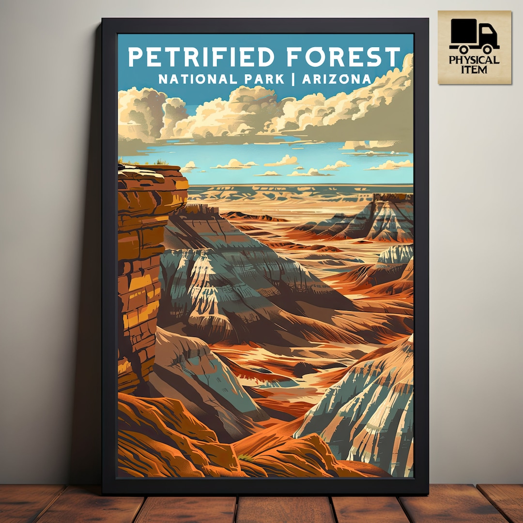 Petrified Forest National Park, Arizona National Park Posters, Camping ...