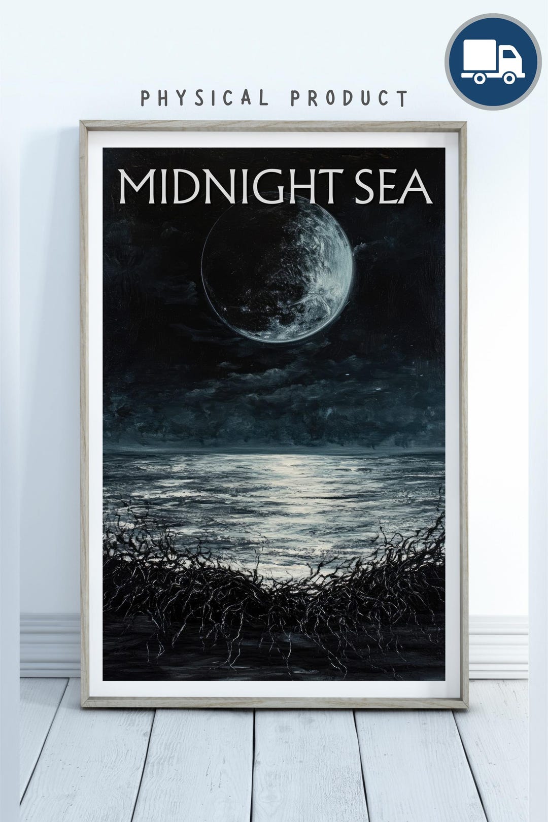 Midnight Sea Poster, Inspired by Brandon Sanderson's Book Tress of the ...
