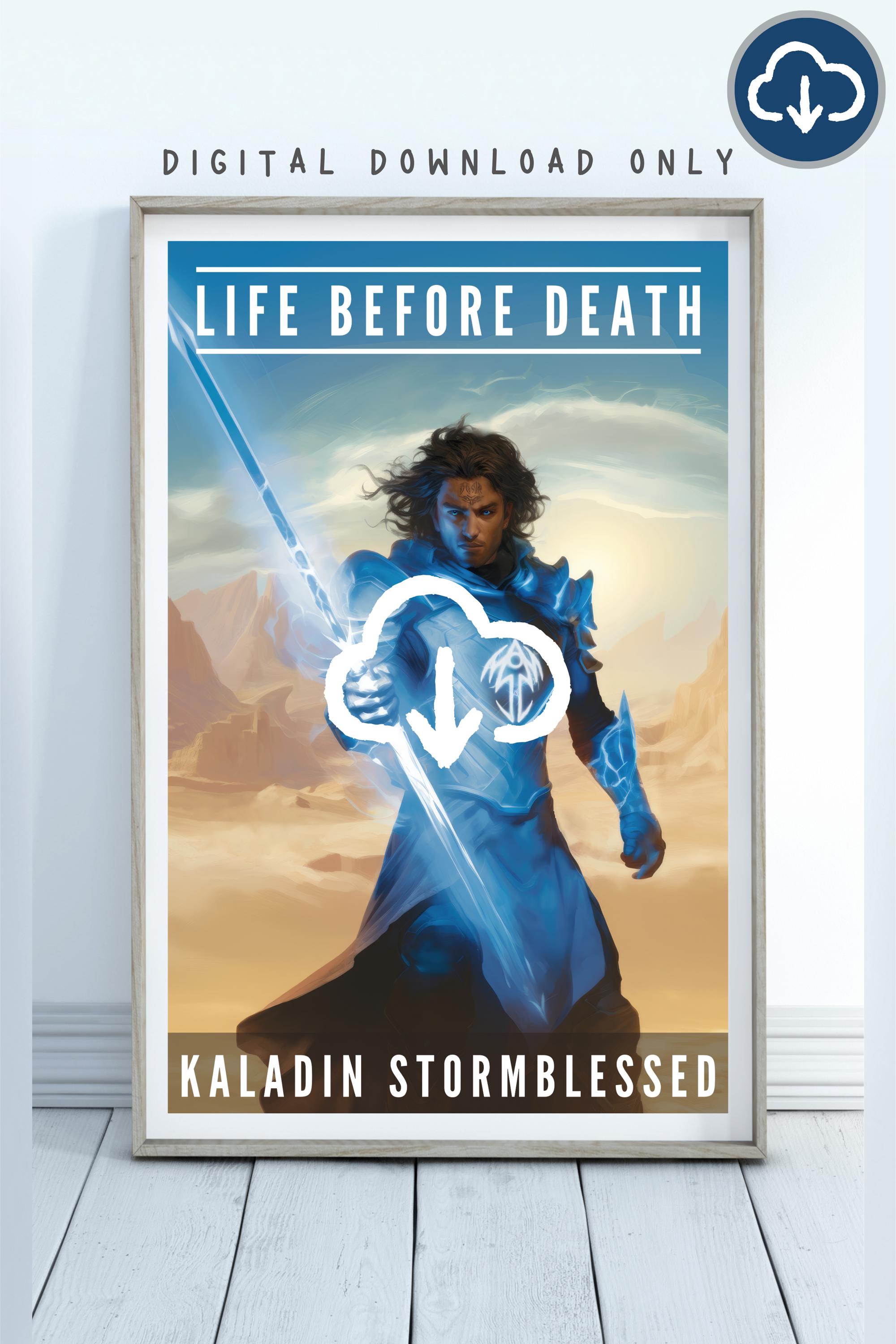Kaladin Stormblessed Poster, Bridge Four Glyph, Kholinar, Brandon ...