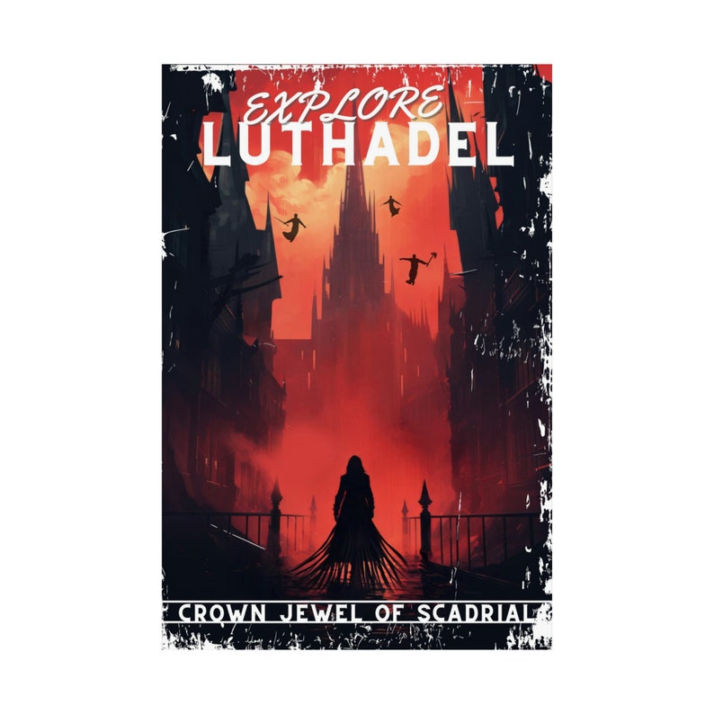Luthadel Travel Poster, Scadrial, Brandon Sanderson's Mistborn Book ...