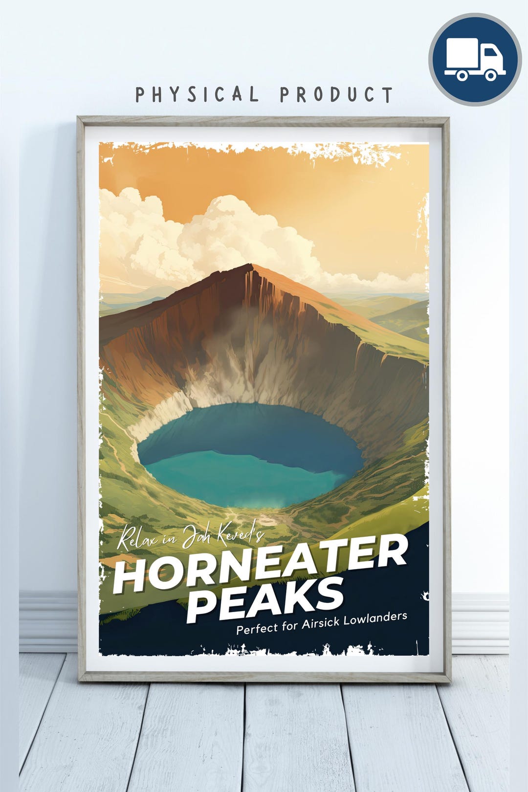 Horneater Peaks Travel Poster, Brandon Sanderson's Stormlight Archive ...