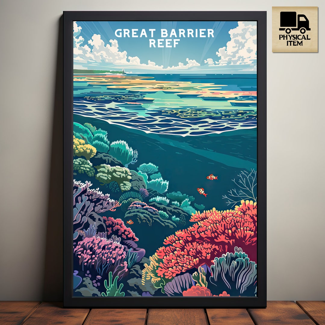 Great Barrier Reef, Wall Art Australia, Ocean Decor, Wilderness Posters ...