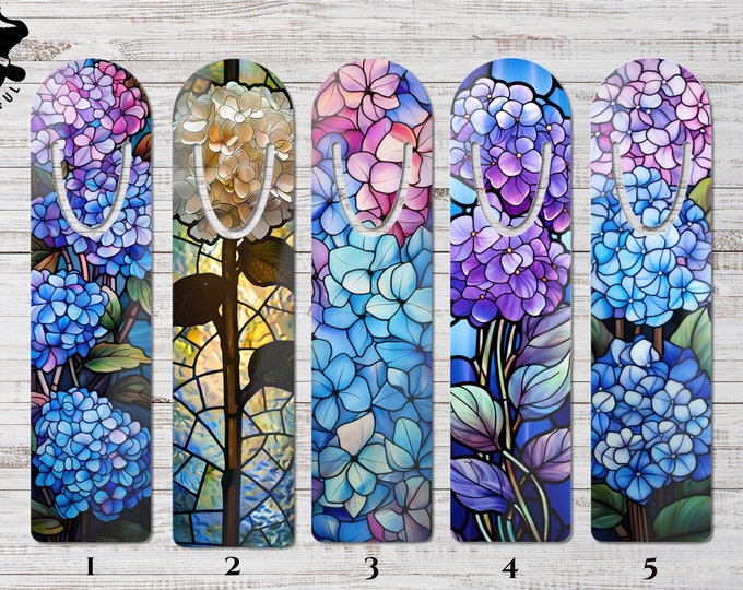 Set of 2 Original Hand Painted Watercolor Floral, Blue Hydrangeas ...