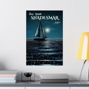 Sail Across Shadesmar, Fantasy Travel Poster, Brandon Sanderson's ...