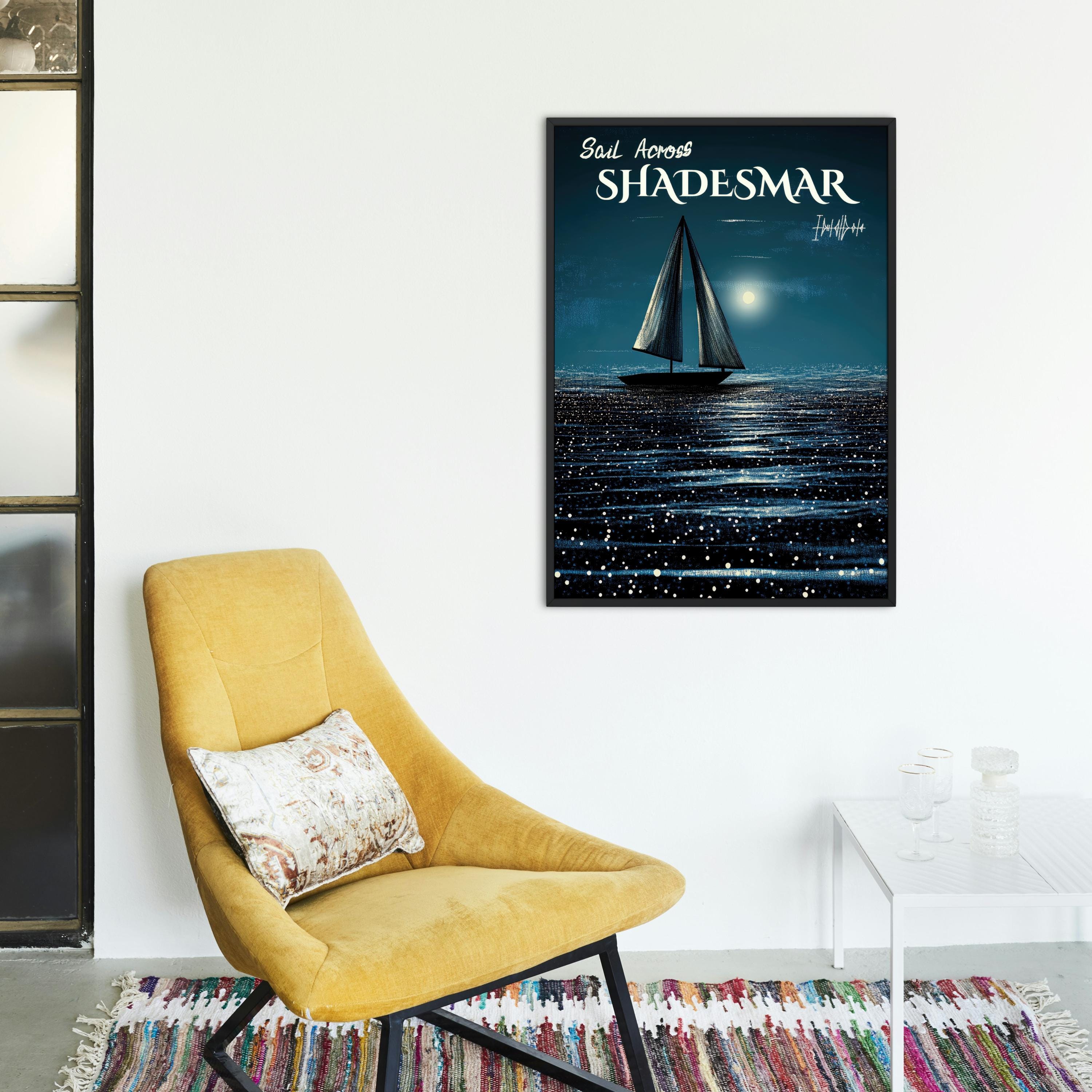 Sail Across Shadesmar, Fantasy Travel Poster, Brandon Sanderson's ...