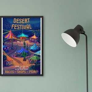 Desert Festival, Stardew Valley Event Poster, Stardew Valley Inspired ...