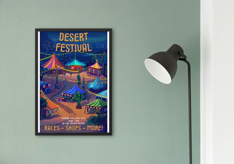 Desert Festival, Stardew Valley Event Poster, Stardew Valley Inspired ...