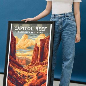 Capitol Reef National Park, Utah National Park Posters, Camping and ...