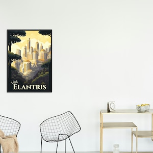 Elantris Travel Poster - City of Elantris, Arelon Opelon Sel, Cosmere ...