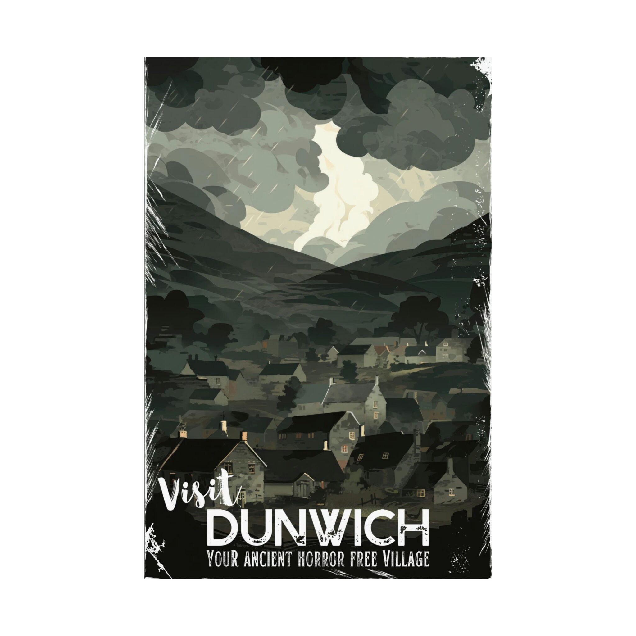Dunwich call of Cthulhu Travel Poster, Physical Poster, HP Lovecraft ...