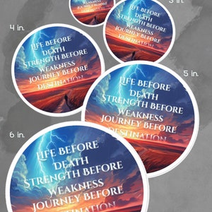 Stormlight Archive Oaths Sticker - Life Before Death, Waterproof ...