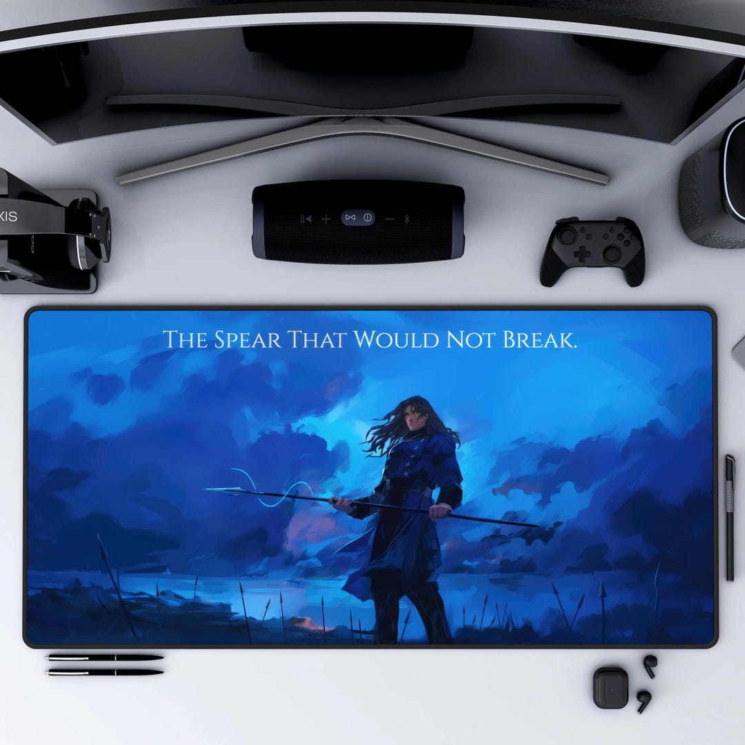 The Spear That Would Not Break Deskmat, Kaladin Stormblessed Inspired Mousepad, Cosmere ...