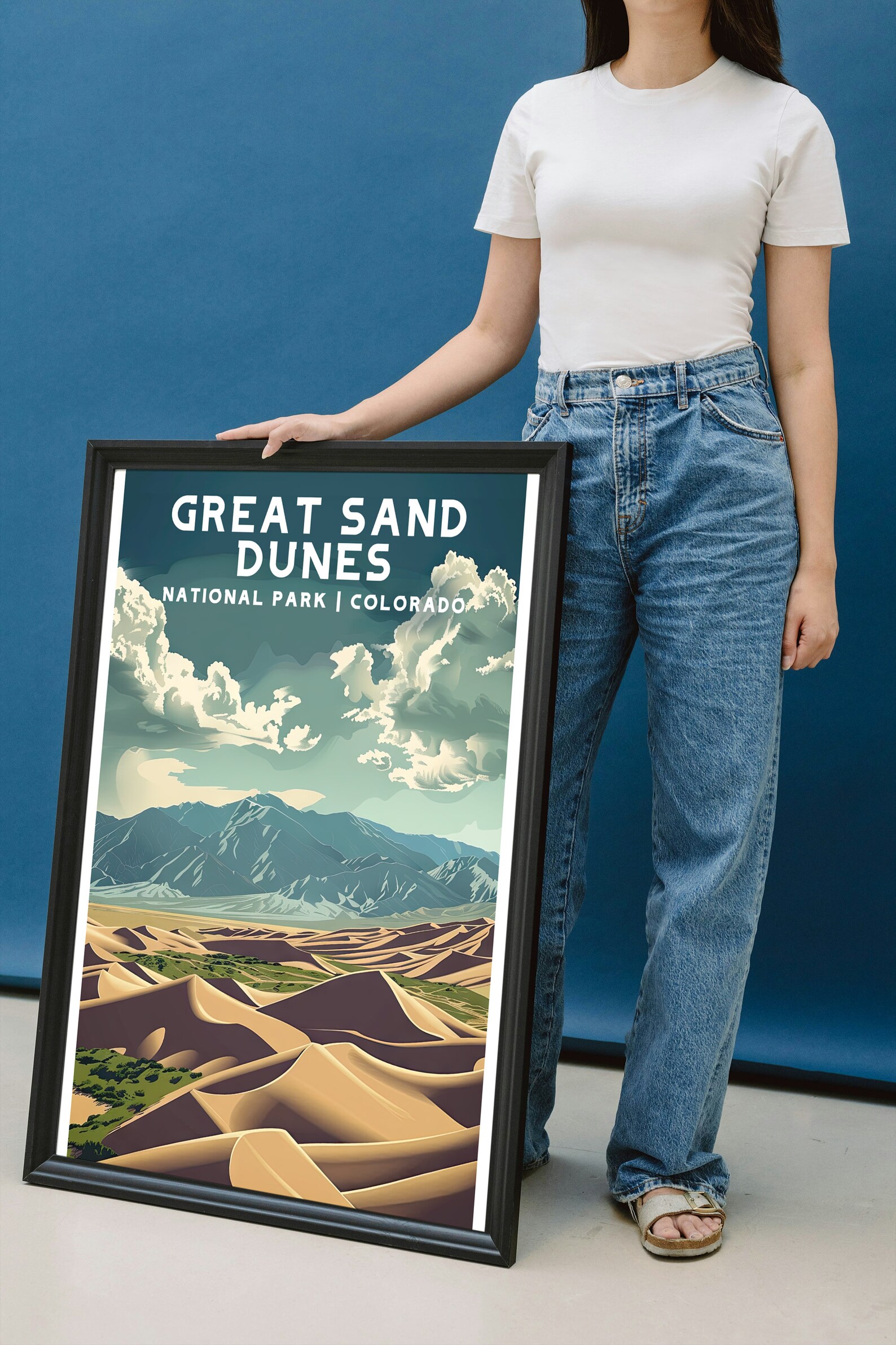 Great Sand Dunes National Park, Colorado National Park Posters, Camping ...