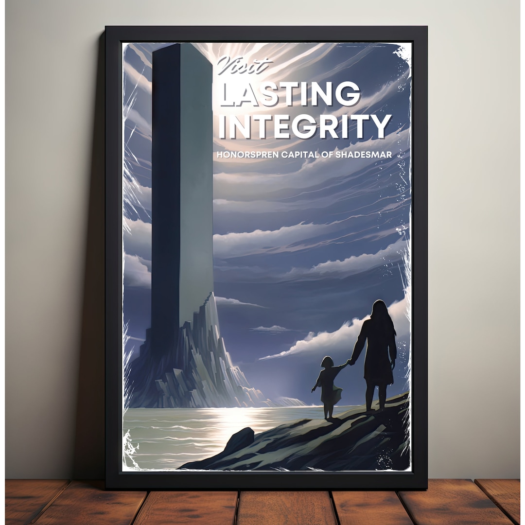 Lasting Integrity Travel Poster, Shadesmar, Brandon Sanderson's ...