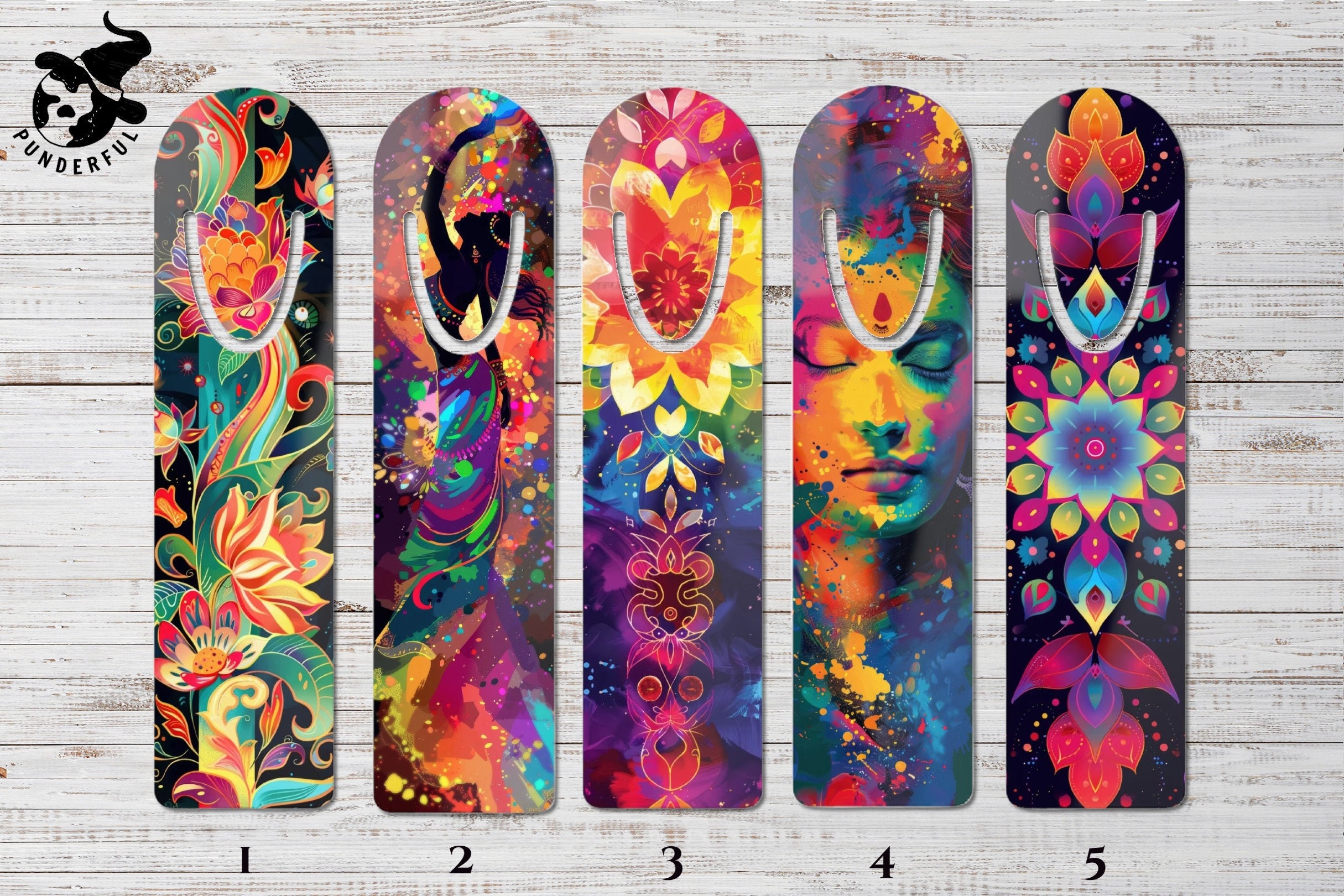 Colorful Holi Festival Metal Bookmark Collection: Colorful Indian and ...