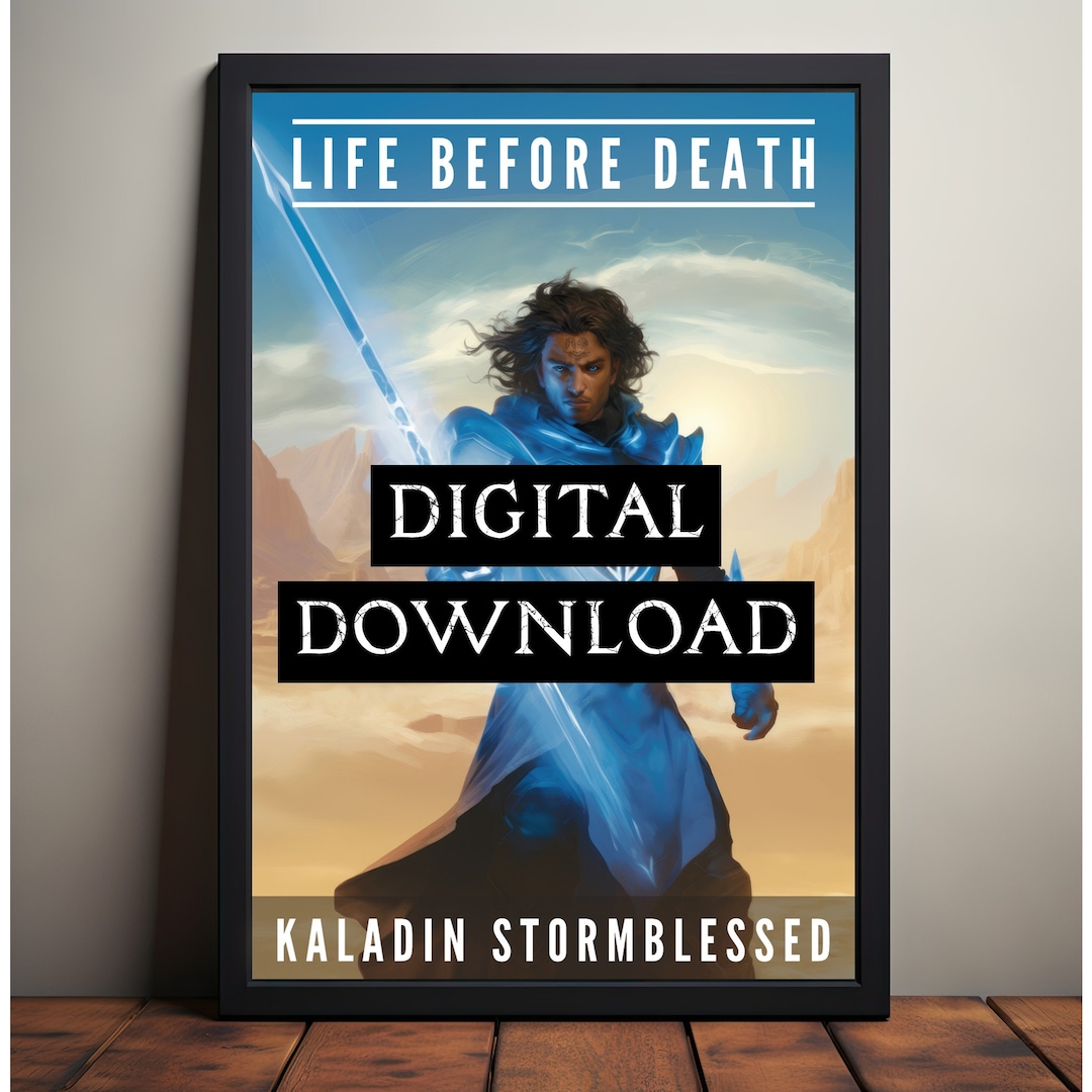 Kaladin Stormblessed Poster, Bridge Four Glyph, Kholinar, Brandon Sanderson's Stormlight Archive ...