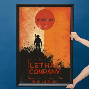 Lethal Company Job Poster, Gaming Gift, Game Wall Art, Poster Art Print ...