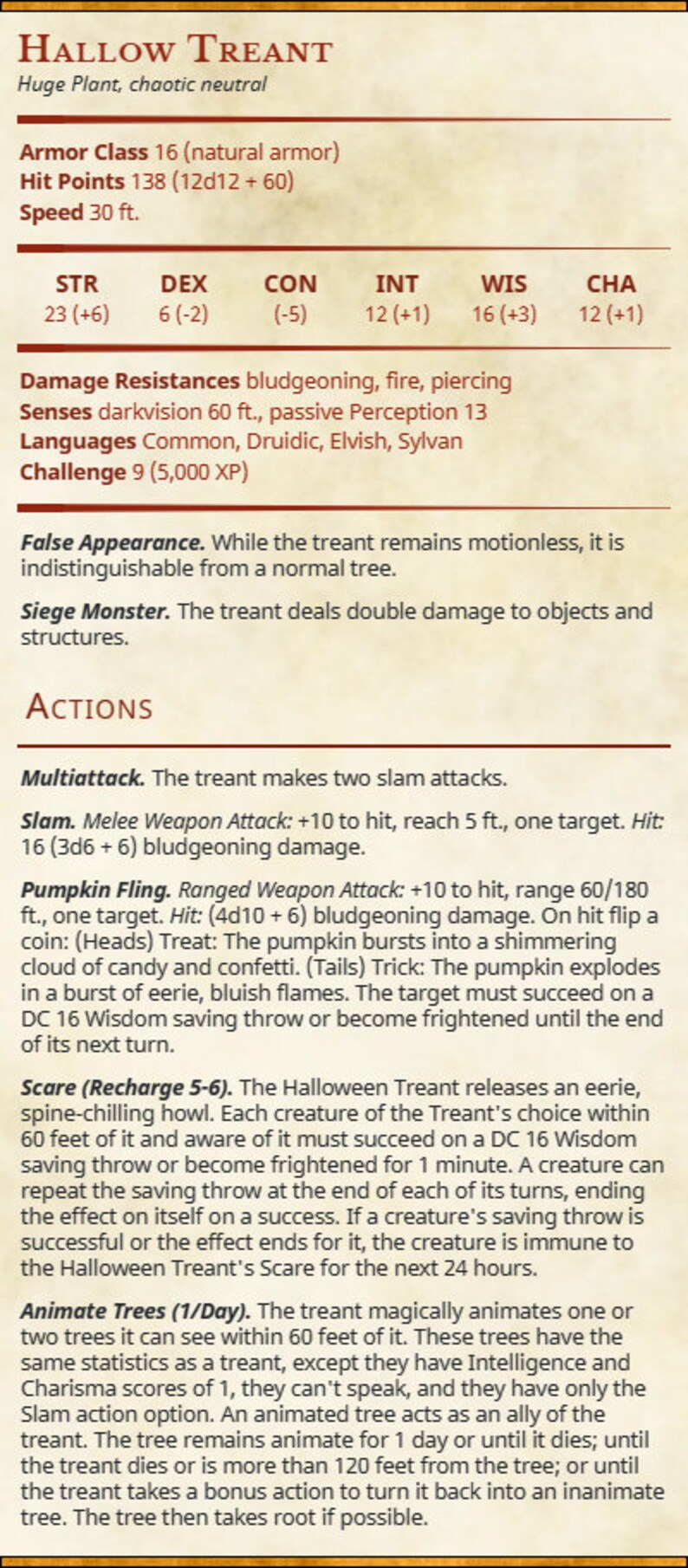 Camisa D&D de Halloween Trick-or-Treant Camiseta de disfraces de ...