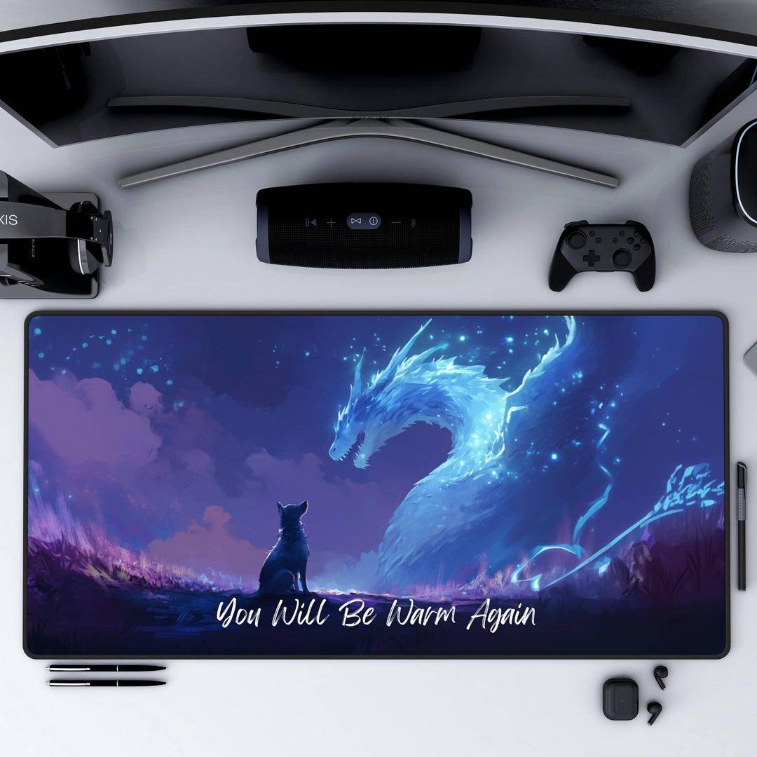 The Dog and Dragon Desk Mat, Stormlight Archive, Gaming Mouse Pad ...