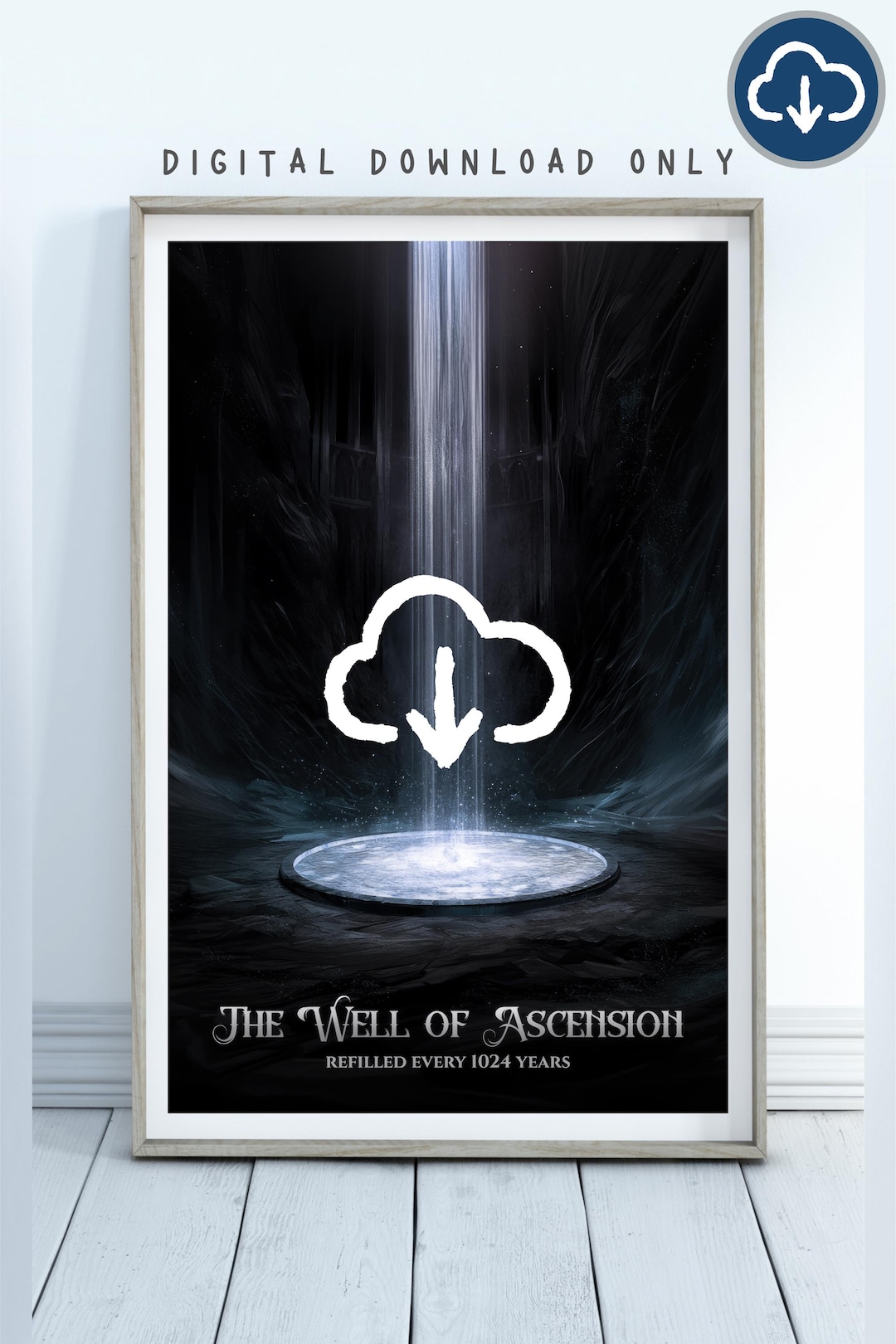 The Well of Ascension, Mistborn Wall Art, Home Decor, Book Lover Gift ...