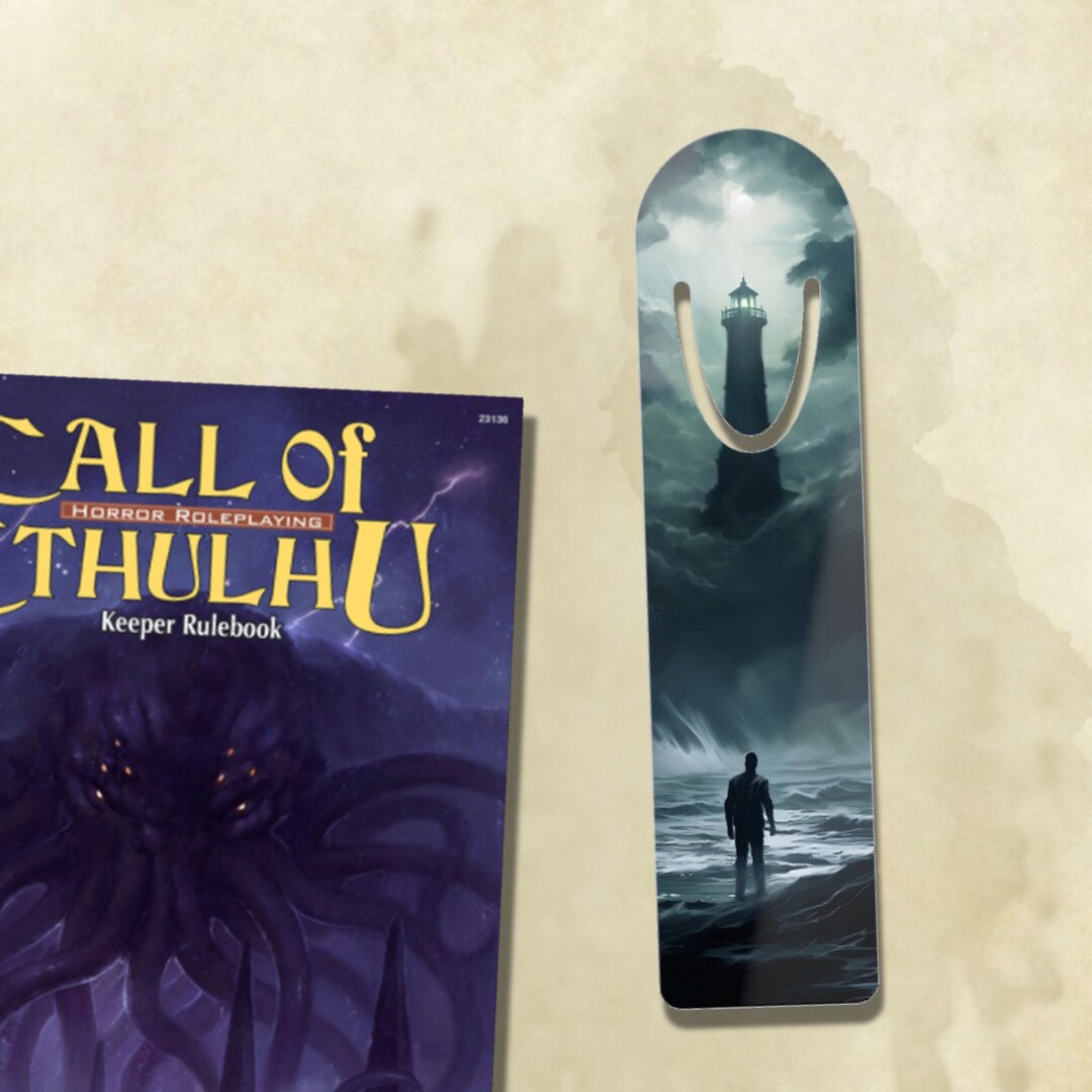 The Lighthouse Aluminum Metal Bookmark Dagon, Cthulhu Mythos Inspired ...