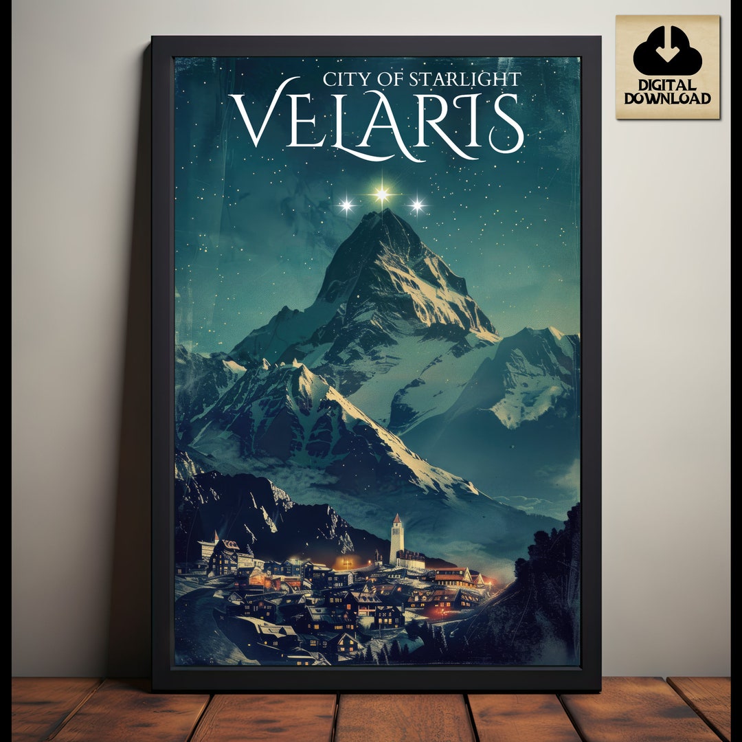 Velaris City of Starlight Poster, Fan Art, ACOTAR Series by Sarah J ...