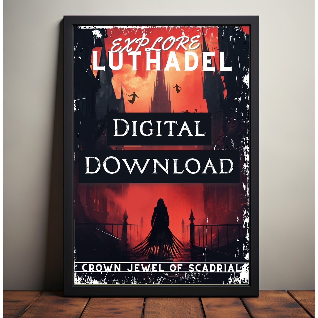 Luthadel Travel Poster, Scadrial, Brandon Sanderson's Mistborn Book ...