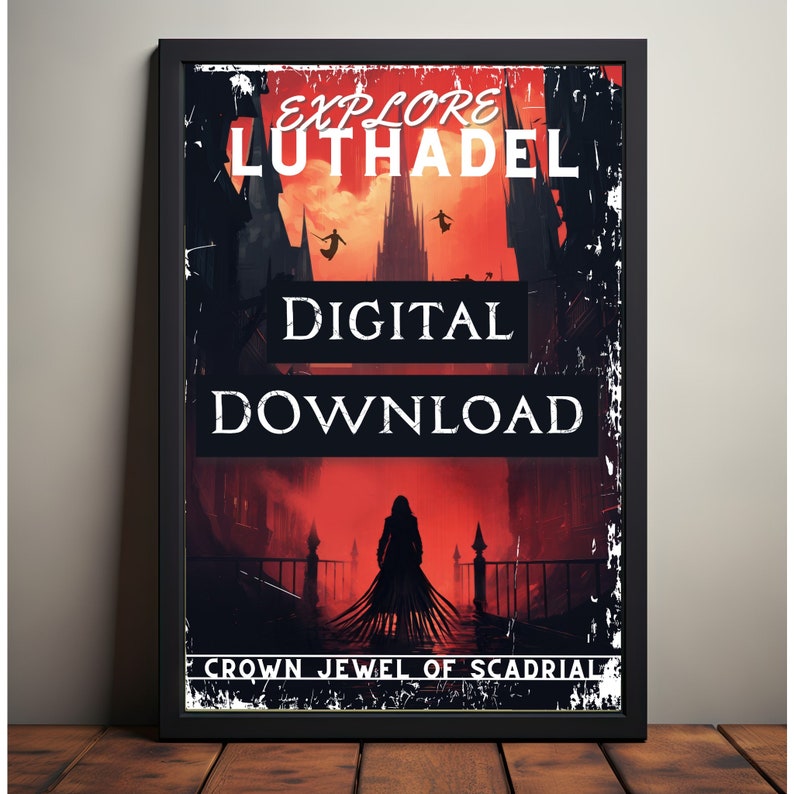 Luthadel Travel Poster, Scadrial, Brandon Sanderson's Mistborn Book ...