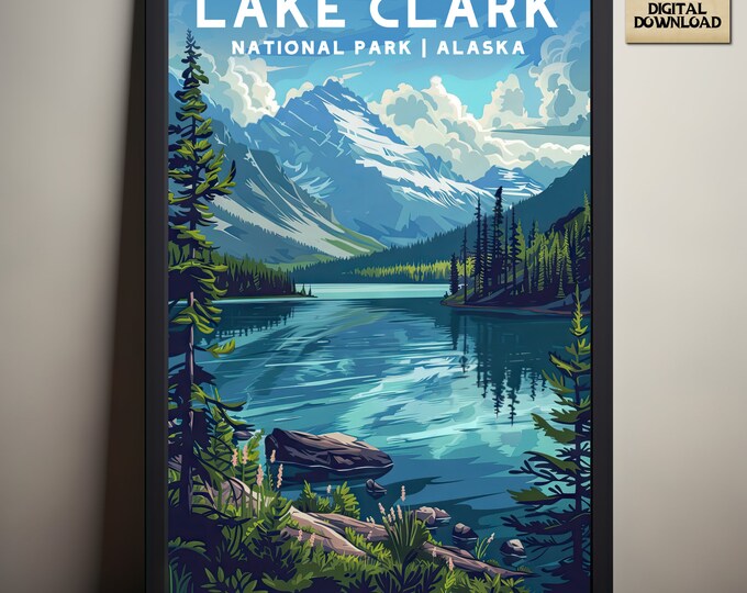 Lake Clark National Park Poster - Etsy