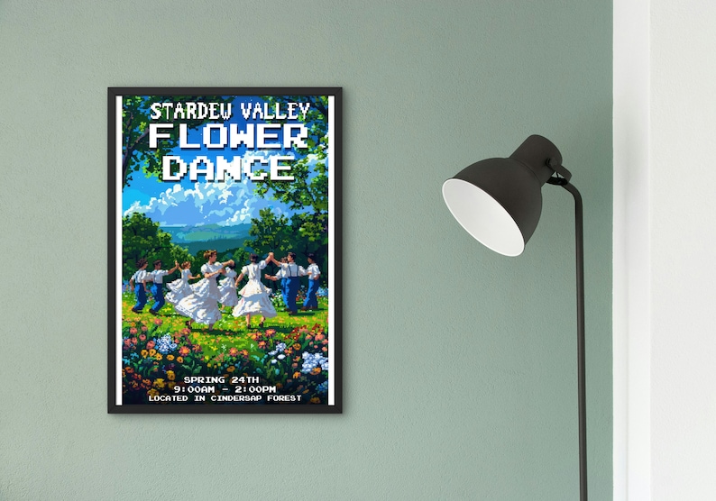 Stardew Valley Flower Dance, Stardew Valley Event Poster, Stardew ...