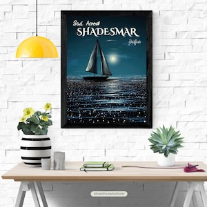 Sail Across Shadesmar, Fantasy Travel Poster, Brandon Sanderson's ...