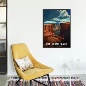 Shattered Plains National Park Poster, Matte Vertical Posters, Wall Art ...