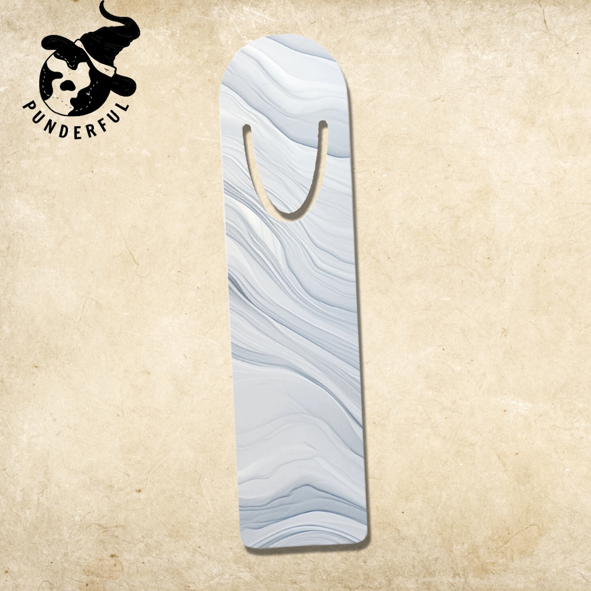 White Marble Bookmark Collection, Metal Bookmark, Carrara Marble ...