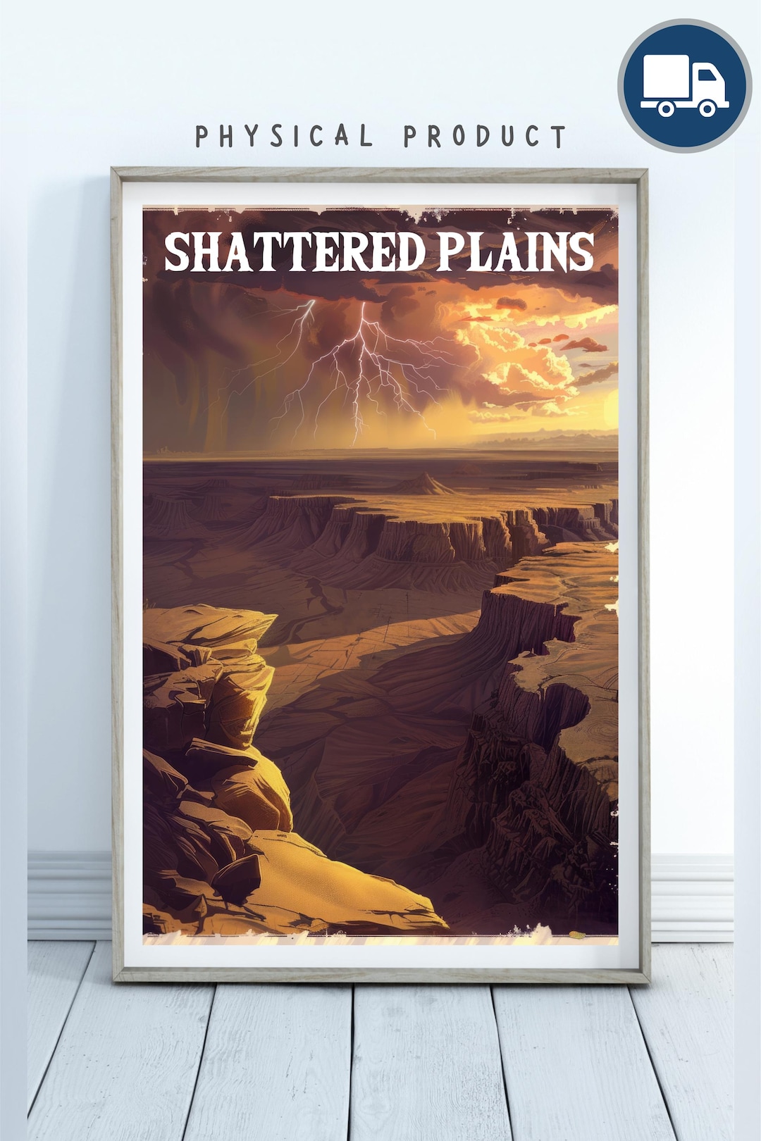 Shattered Plains Poster, Brandon Sanderson's Stormlight Archive ...