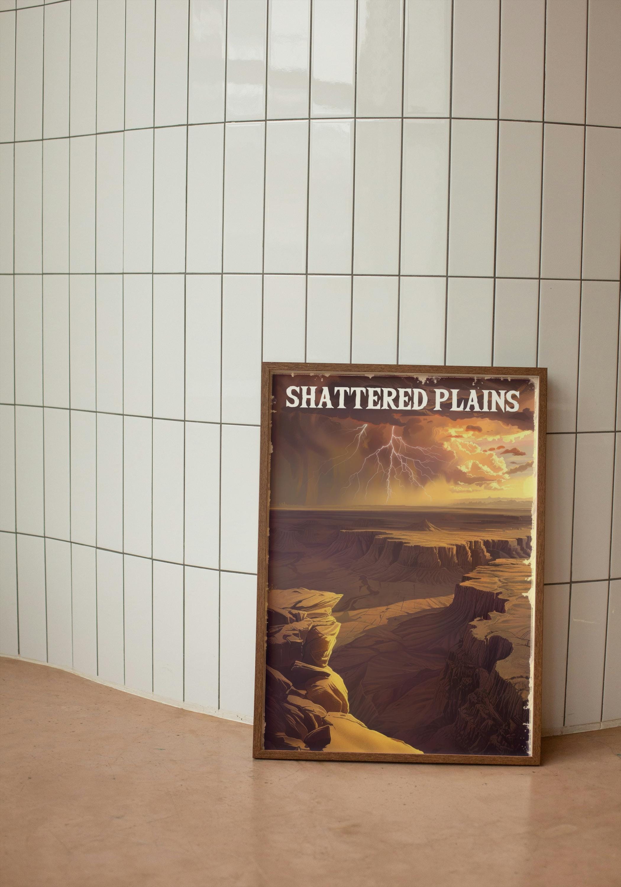 Shattered Plains Poster, Brandon Sanderson's Stormlight Archive ...