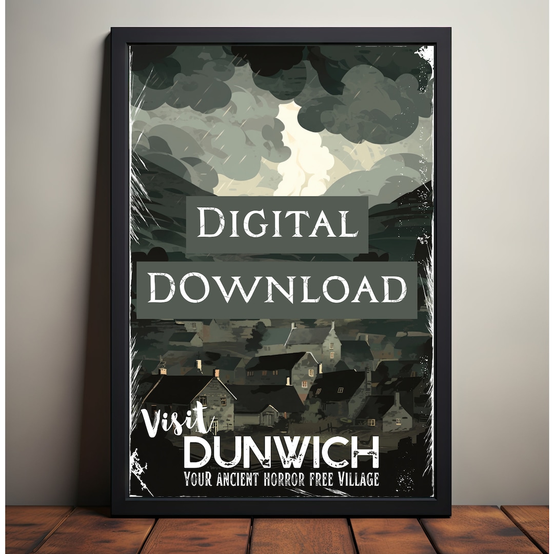 Dunwich (call of Cthulhu) Travel Poster, Physical Poster, HP Lovecraft ...