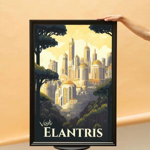 Elantris Travel Poster - City of Elantris, Arelon Opelon Sel, Cosmere ...