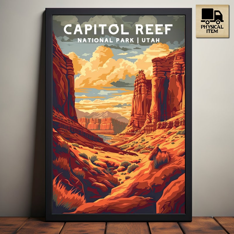 Capitol Reef Poster - Etsy