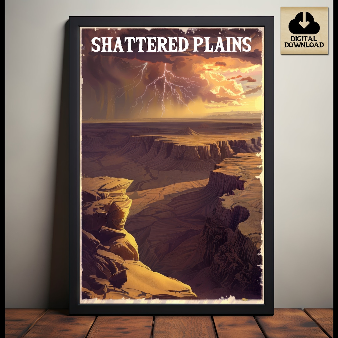 Shattered Plains Poster, Brandon Sanderson's Stormlight Archive ...